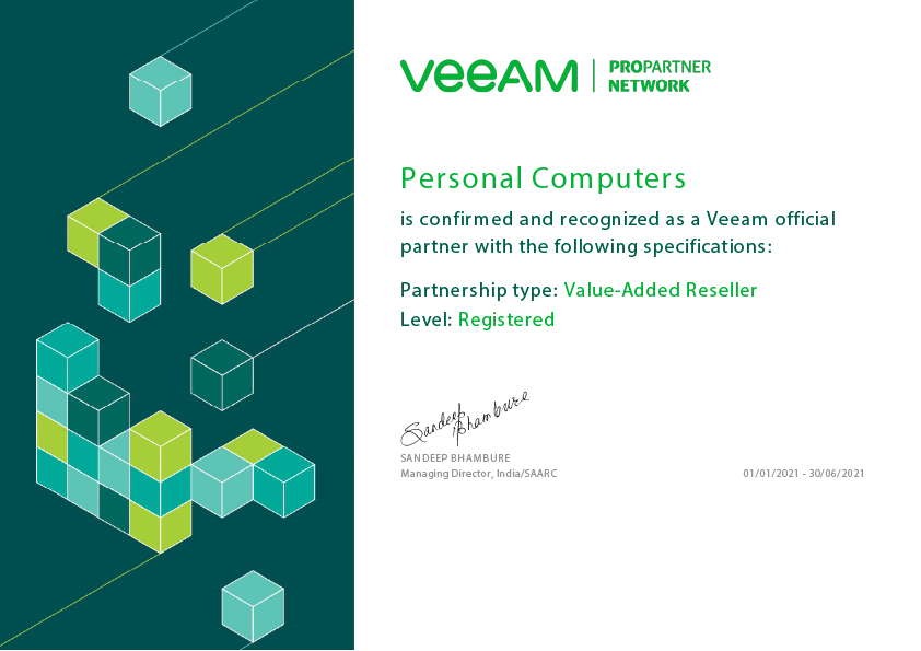 Veeam ProPartner Partnership - Personal Computers - Maldives